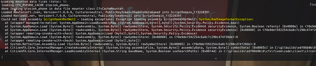 Scripthookvdotnet Exception Loading Assembly Discussion Cfx Re Community