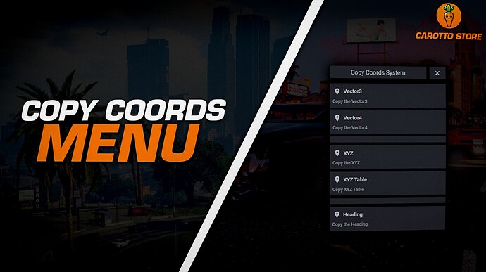 FREE ESX QB CORE Coords Menu Releases Cfx Re Community