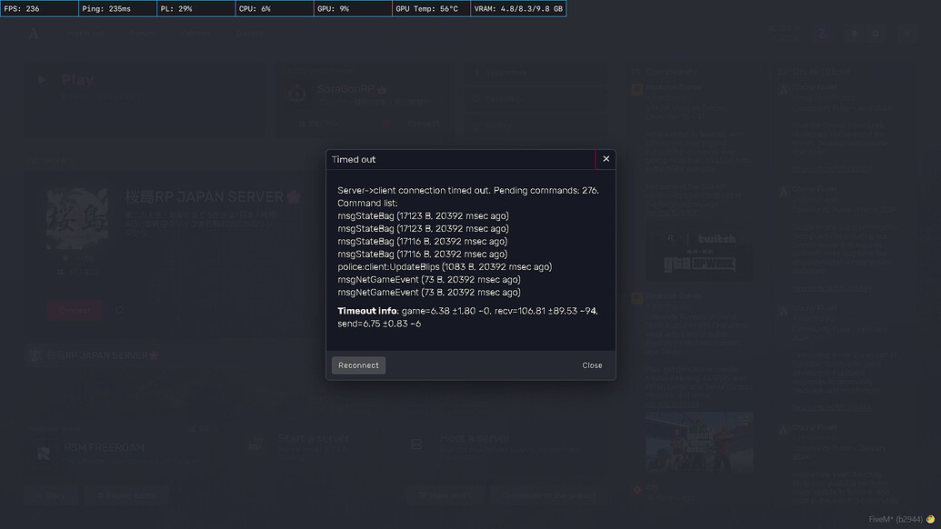 Clients Losing Connection With The Server With The Timeout Reason