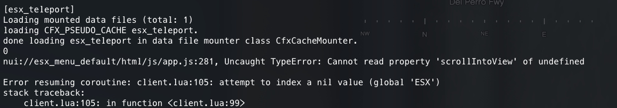 ESX Error Attempt To Index A Nil Value Global ESX ES ESX Cfx Re