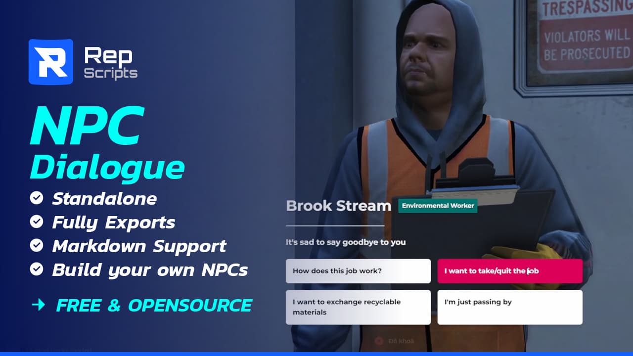 FREE Advanced NPC Dialogue System FiveM Releases Cfx Re Community