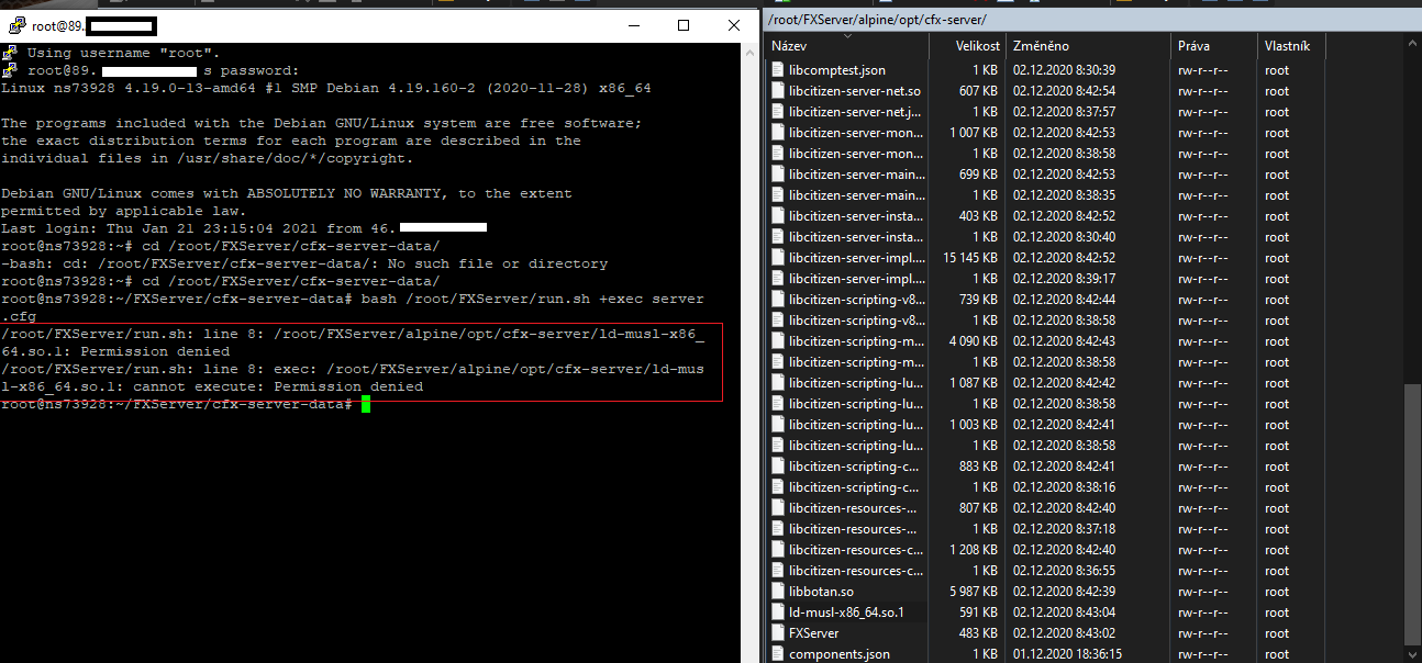 Fixed FXserver Permission Denied Ld Musl X86 64 So 1 Server