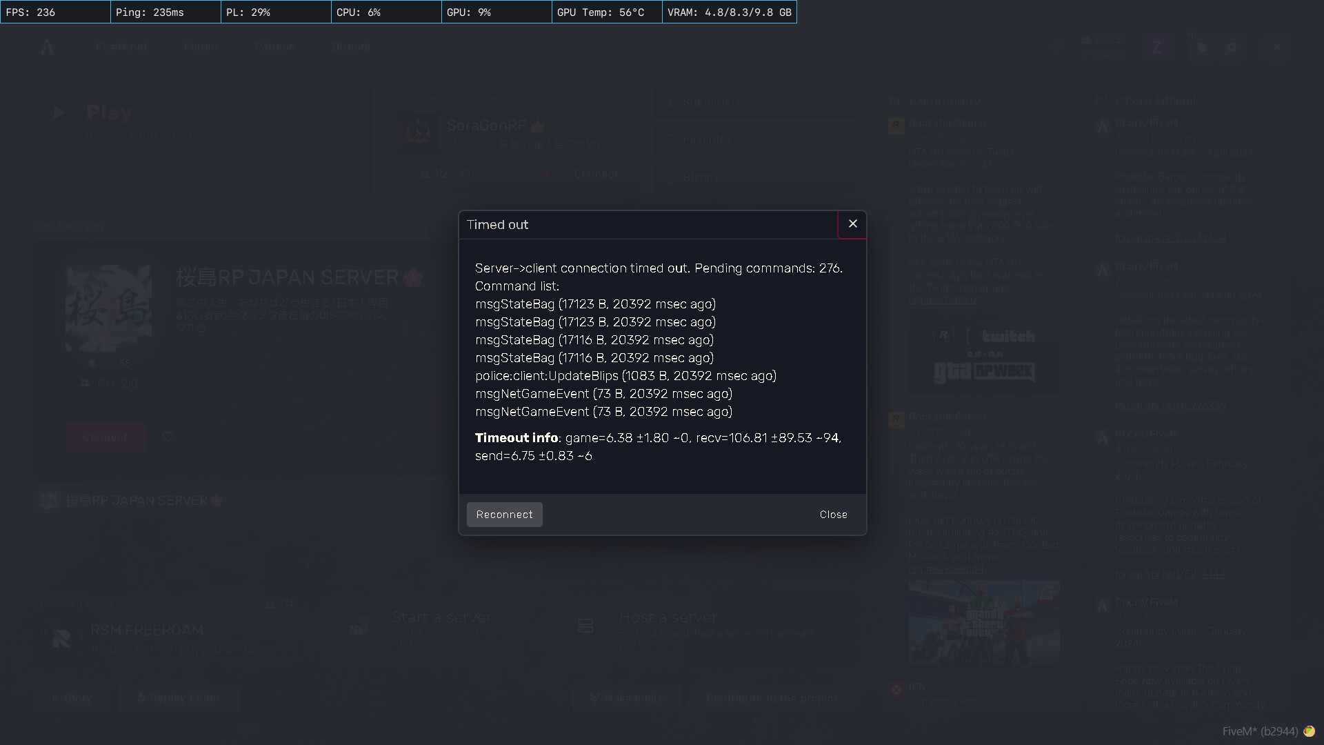 Clients Losing Connection With The Server With The Timeout Reason