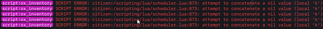 Error In The Scheduler ES ESX Cfx Re Community