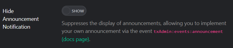 HELP TxAdmin Announcement Server Discussion Cfx Re Community
