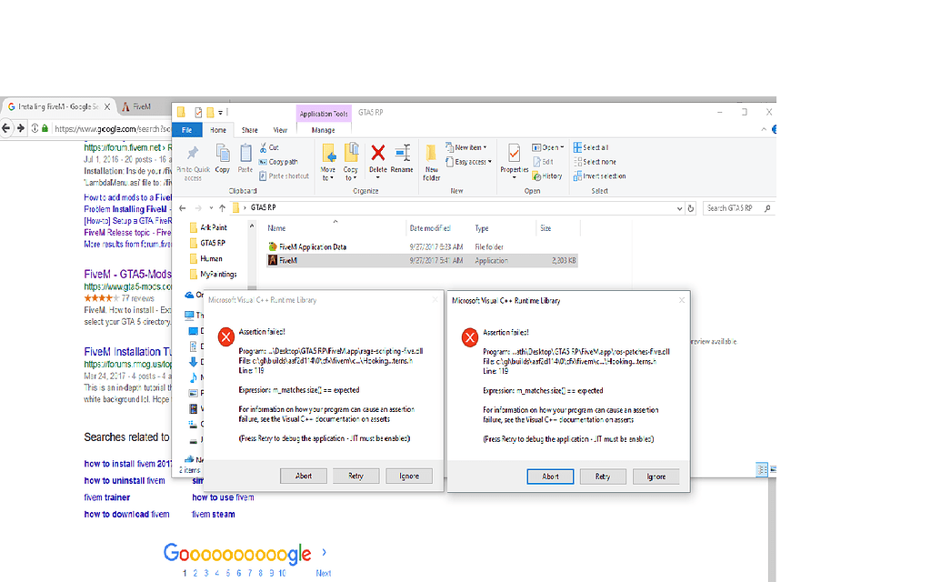Microsoft Visual C++ Assertion Error - FiveM Client Support - Cfx.re ...