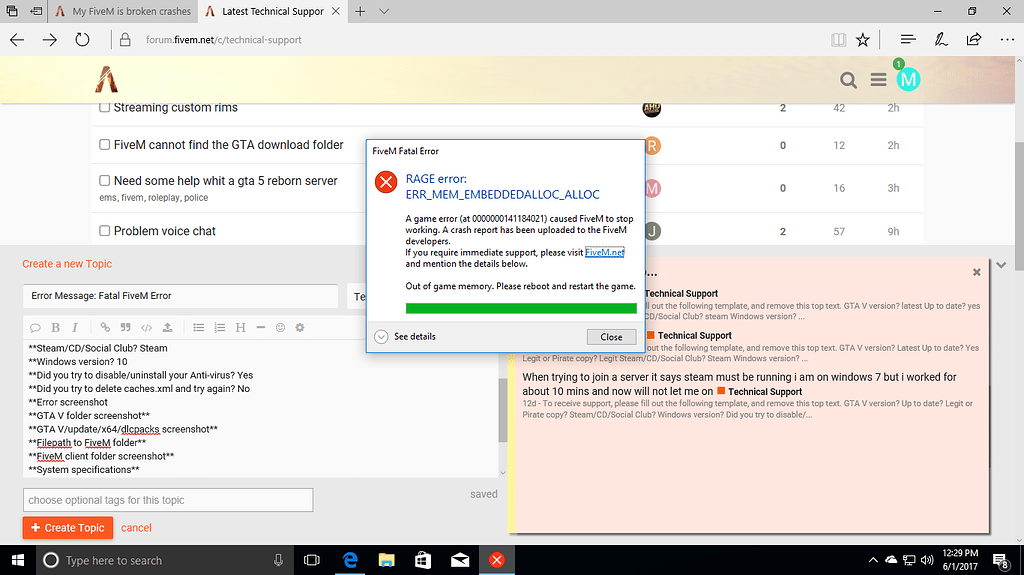 Error Message: Fatal FiveM Error - FiveM Client Support - Cfx.re Community