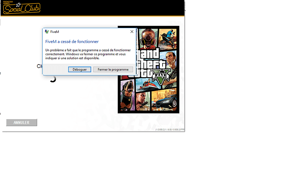 Fivem has stopped working + error with windows version - FiveM Client ...