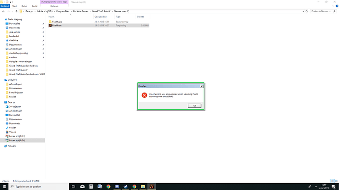 Win32 error - FiveM Client Support - Cfx.re Community