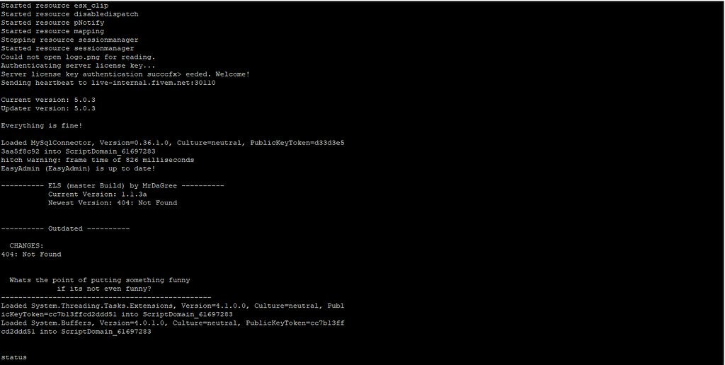 Fivem Server console problem - FiveM Client Support - Cfx.re Community