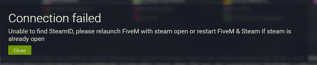 Steam won't connect to FiveM - FiveM Client Support - Cfx.re Community