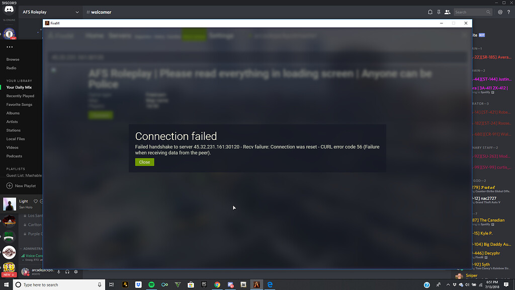 Game error - FiveM Client Support - Cfx.re Community