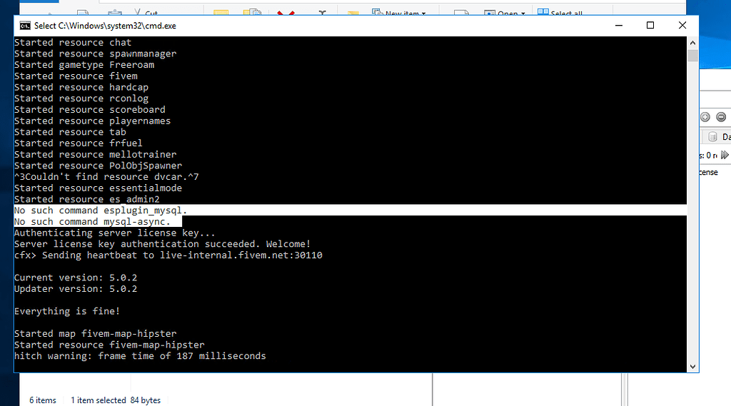 No such command esplugin_mysql/mysql-async - Discussion - Cfx.re Community