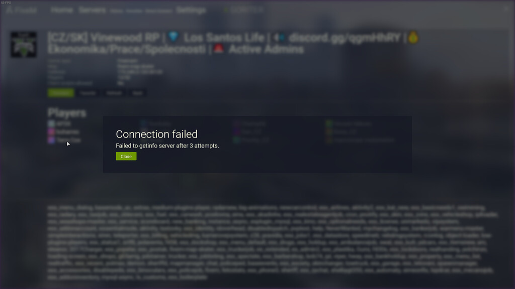 Problems with connecting to servers - FiveM Client Support - Cfx.re ...