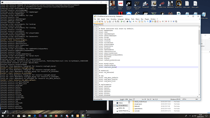 ESX cant start resource esplugin_mysql - Discussion - Cfx.re Community