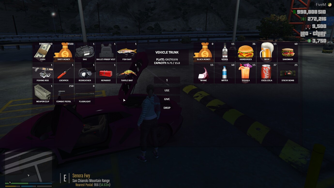[ADDON][ESX] Inventory HUD - Vehicle trunk 2.4.0 - FiveM Releases - Cfx ...