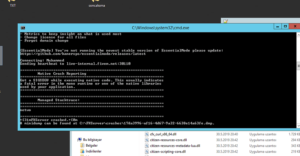 FXServer Cras Stop - Server Discussion - Cfx.re Community