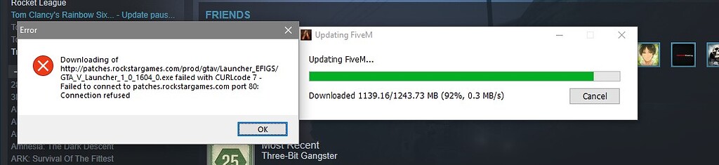 Error while downloading fivem "downlaoding of patches.rockstar.com............../gta_v_laucnher ...