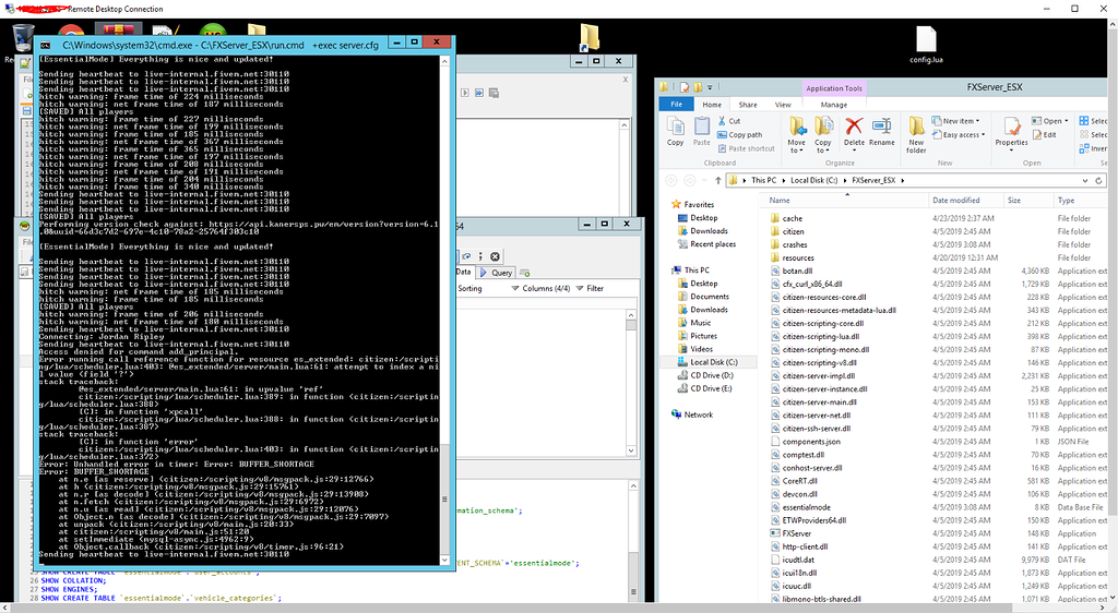 Server ESX Framework not working - ES/ESX - Cfx.re Community