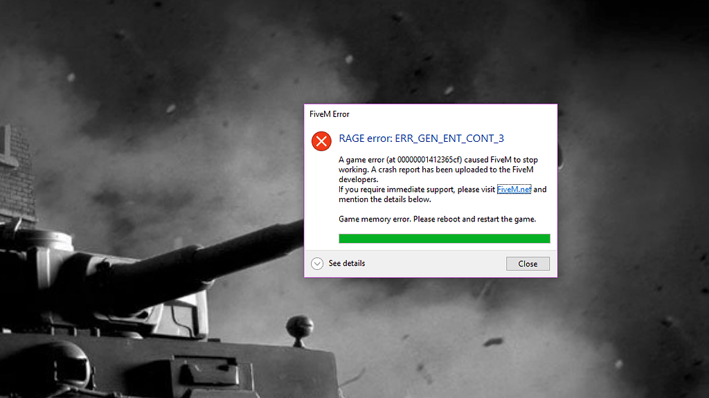 RAGE error: ERR_GEN_ENT_CONT_3 - FiveM Client Support - Cfx.re Community