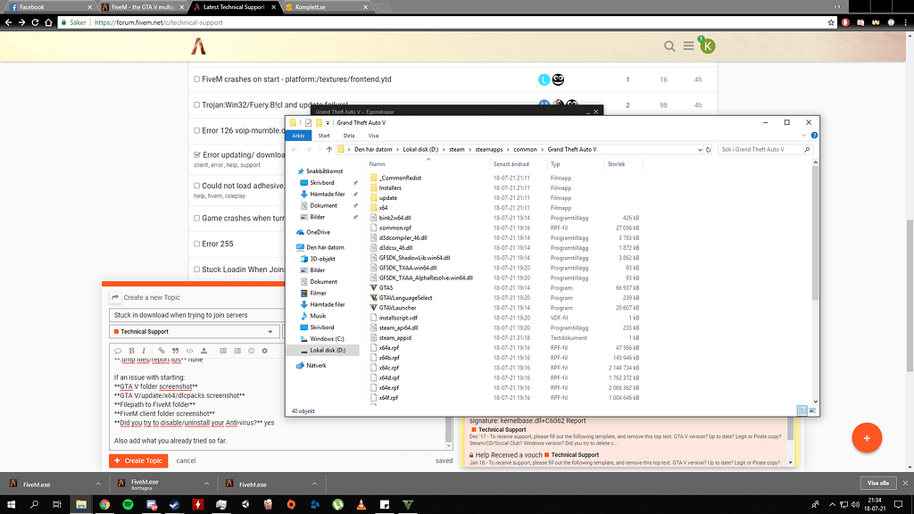 Stuck in download when trying to join servers - FiveM Client Support ...