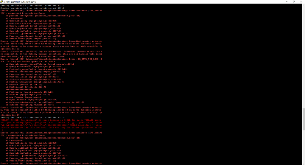 Problem With Mysql Resource Support Cfx Re Community
