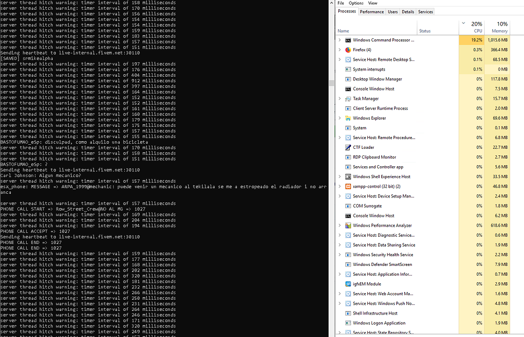 Server thread hitch warning OneSync - Element Club Subscribers - Cfx.re Community