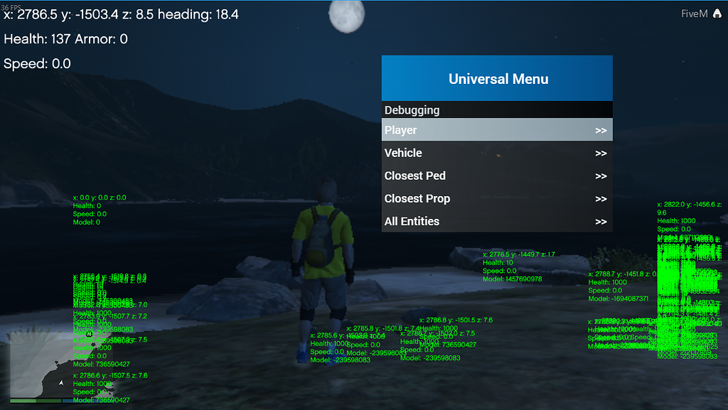 [Universal Menu] Debugging Menu Module - FiveM Releases - Cfx.re Community