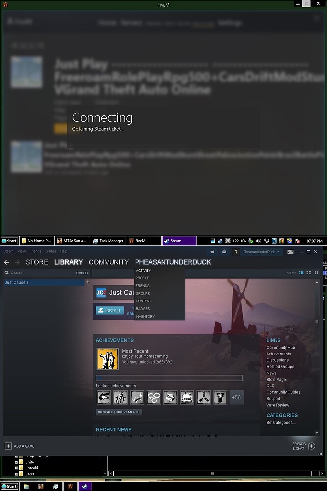 Obtaining Steam Ticket Endlessly - FiveM Client Support - Cfx.re Community