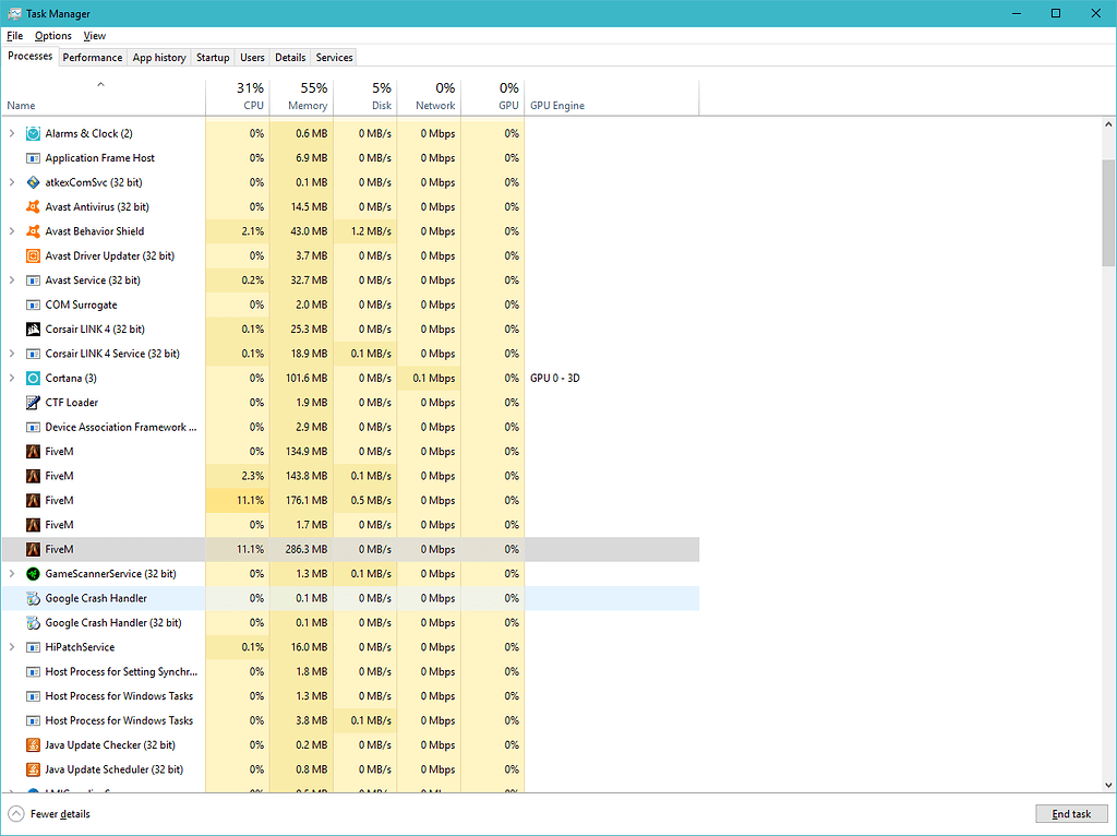 Launching Client No App But Has TaskManager Processes - FiveM Client ...