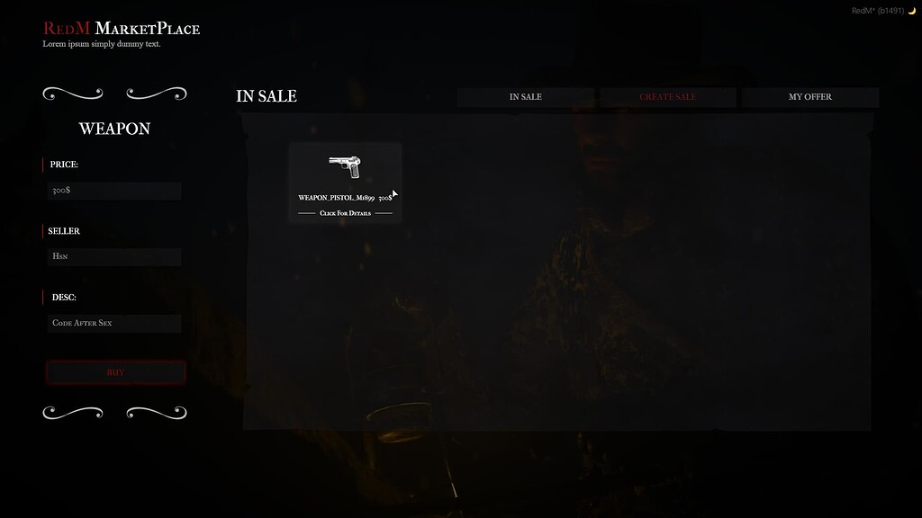 [STANDALONE] Marketplace Script (Player-to-player Market System) Code ...