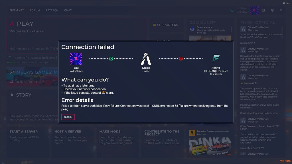 How can i fix this error on my server? - Resource Support - Cfx.re Community