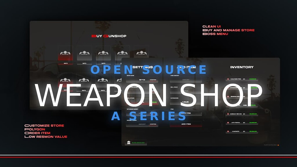 Weapon Shop + Shooting Range - STG_WeaponShop [PAID] [ESX] [QB] - FiveM ...