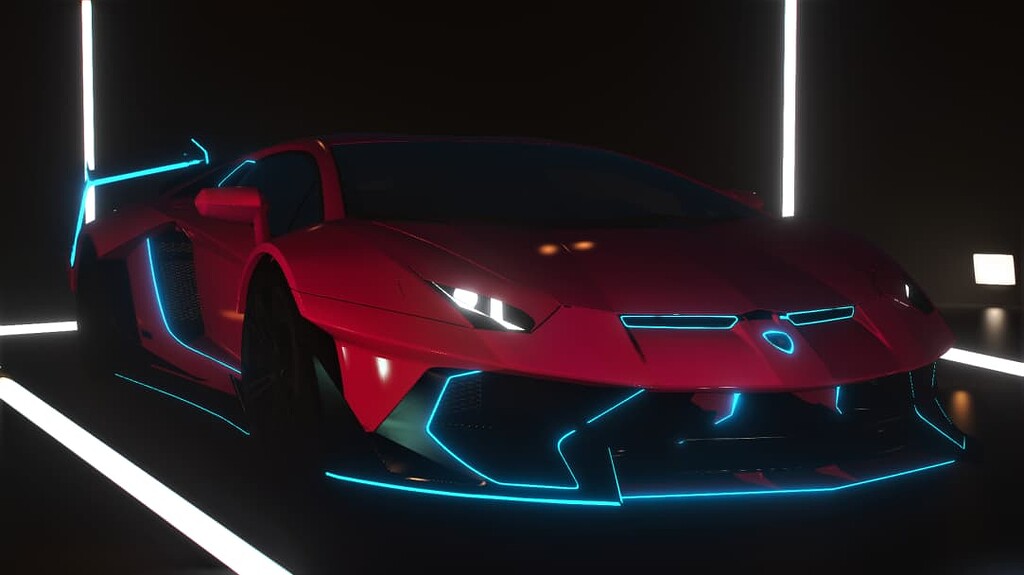 [PAID] Lamborghini Aventador K.S Edition [Edit] Glow Color Lights by ...