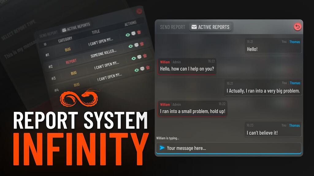 [ESX/QB] Infinity Report System - FiveM Releases - Cfx.re Community