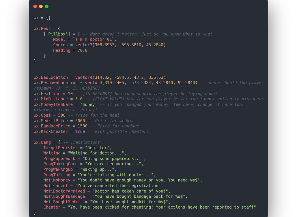 [FREE] [OX] WX Hospital - NPC doctor that can heal you or sell medicals ...