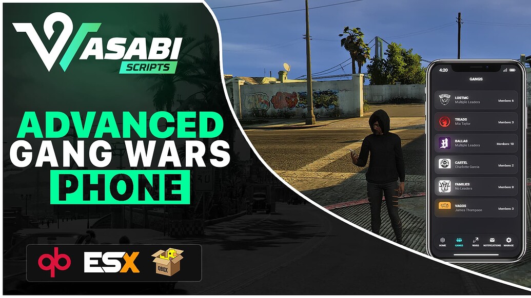 [ESX/QBCORE] Gang War Phone - FiveM Releases - Cfx.re Community