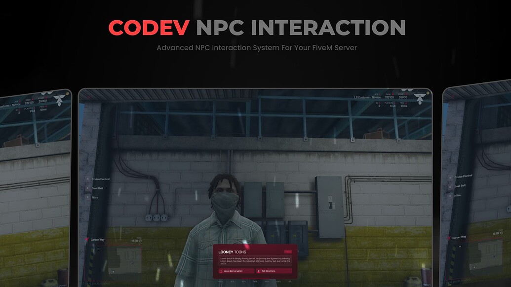 NPC Interaction | CODEV NPC Interaction [Standalone] - FiveM Releases ...