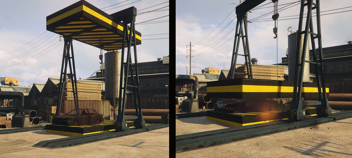 [PAID] [ESX & QBCore] Scrap car work (Magnetic vehicle). NUI ...