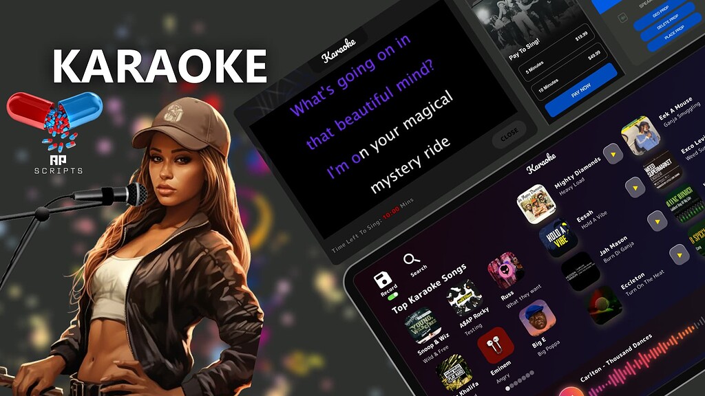 [ESX/QB][PAID] 🎤 New Karaoke Script | Record Music, Beats, Lyrics ...
