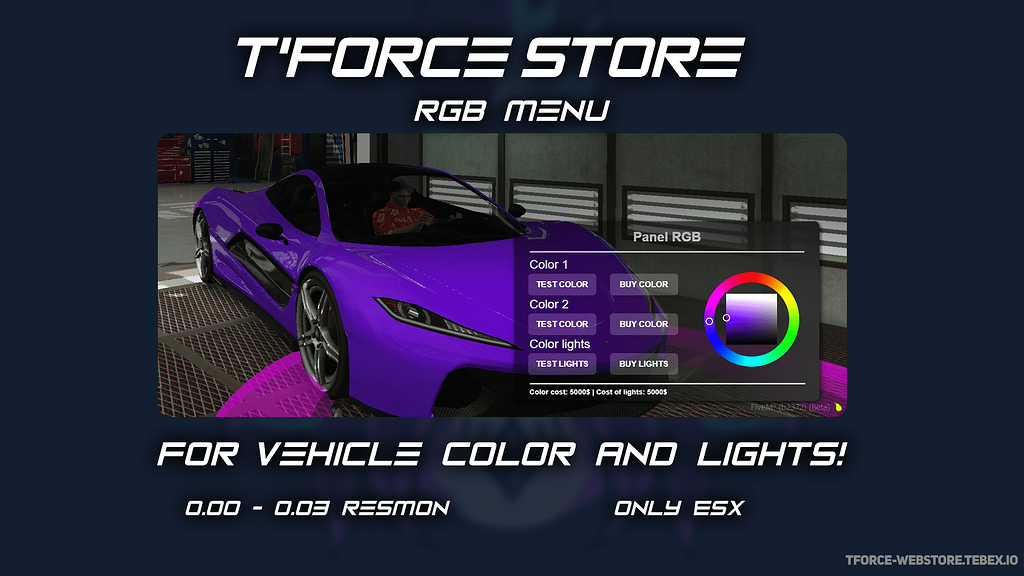 [ESX] NEV3N RGB MENU | for vehicle color and lights! - Releases - Cfx ...
