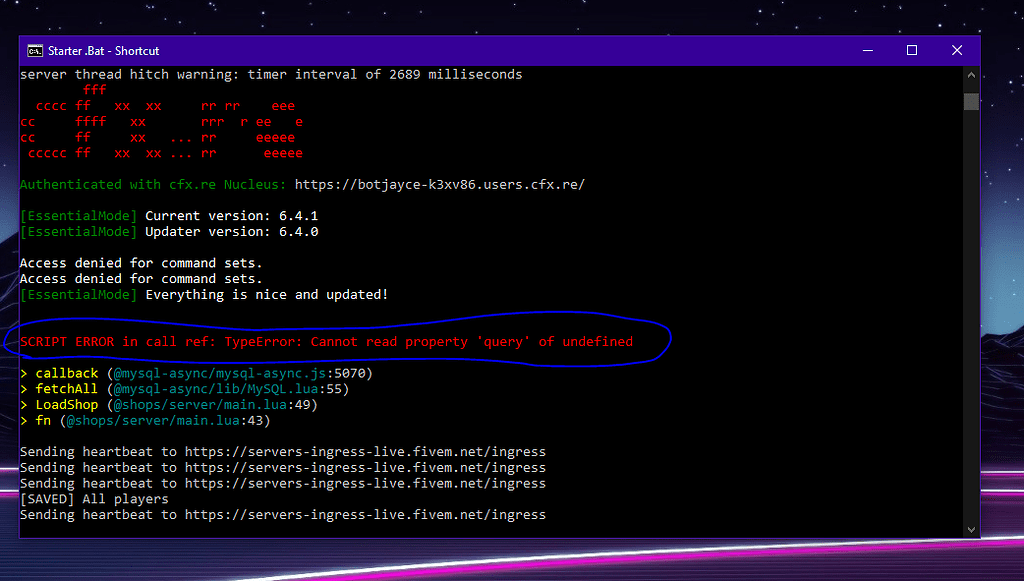 Help! error - FiveM Client Support - Cfx.re Community