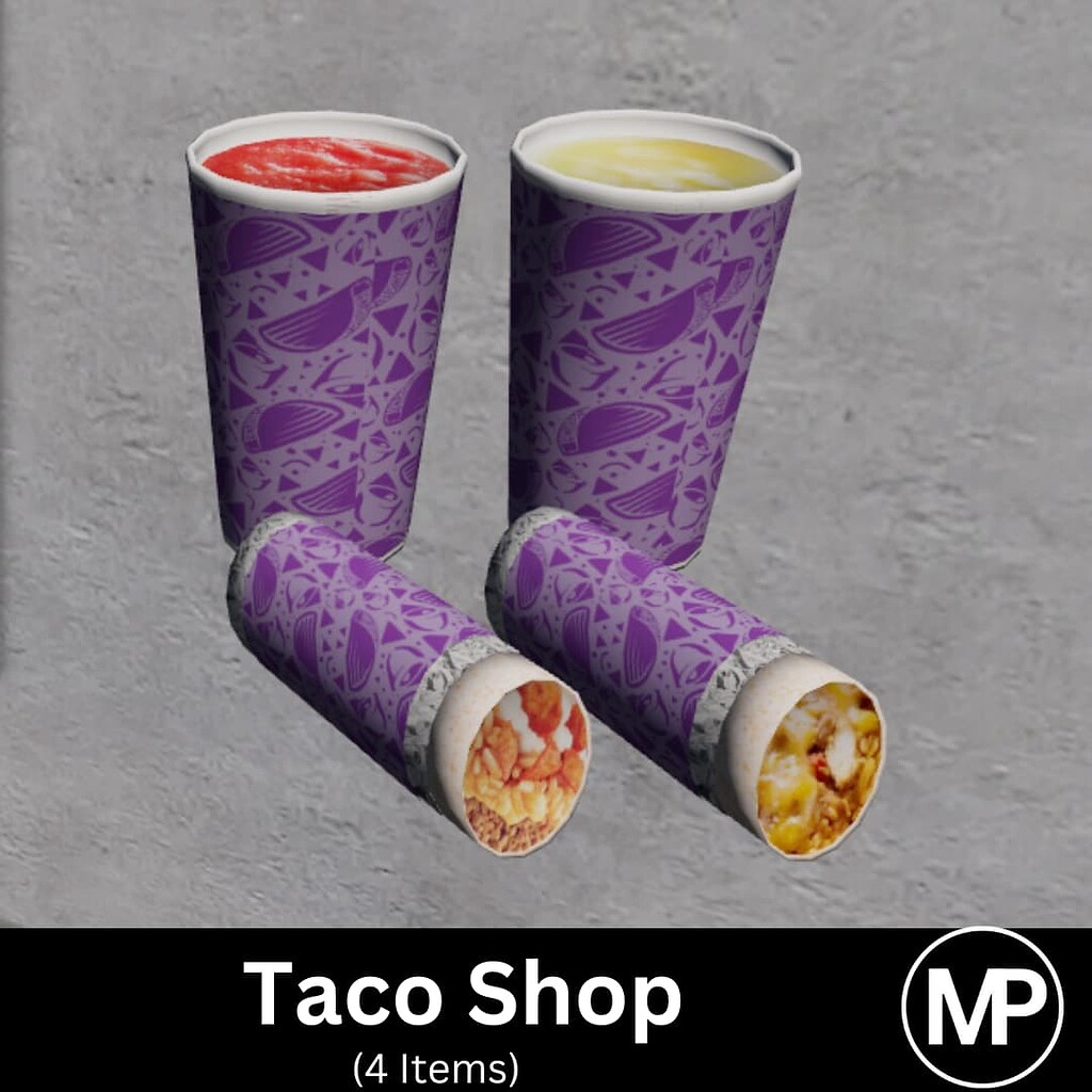 [FREE] Taco Shop Burrito & Slushie Props - FiveM Releases - Cfx.re ...