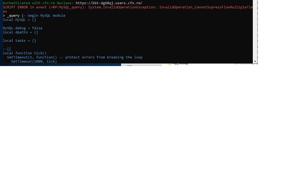 Vrp:mysql_query ERROR - Server Discussion - Cfx.re Community
