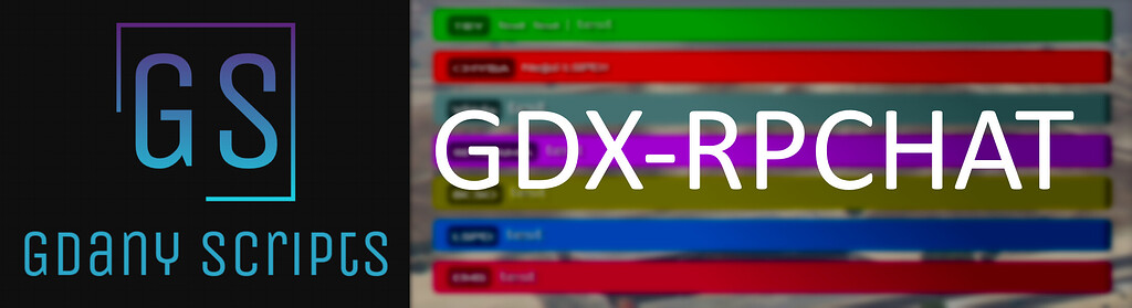 [PAID] [ESX, QB] GDX RP CHAT - Advanced RP chat for Roleplay servers [RELEASE] - FiveM Releases ...