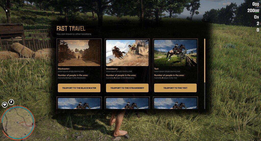 [FREE RELEASE] Code After S*x - Fast Travelling Menu [VORP, QBR, RSG ...