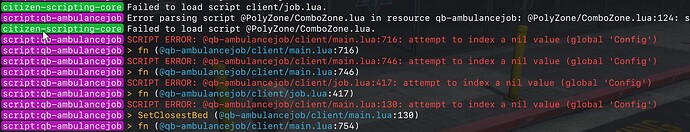 Error with qb-ambulancejob - QBCore - Cfx.re Community