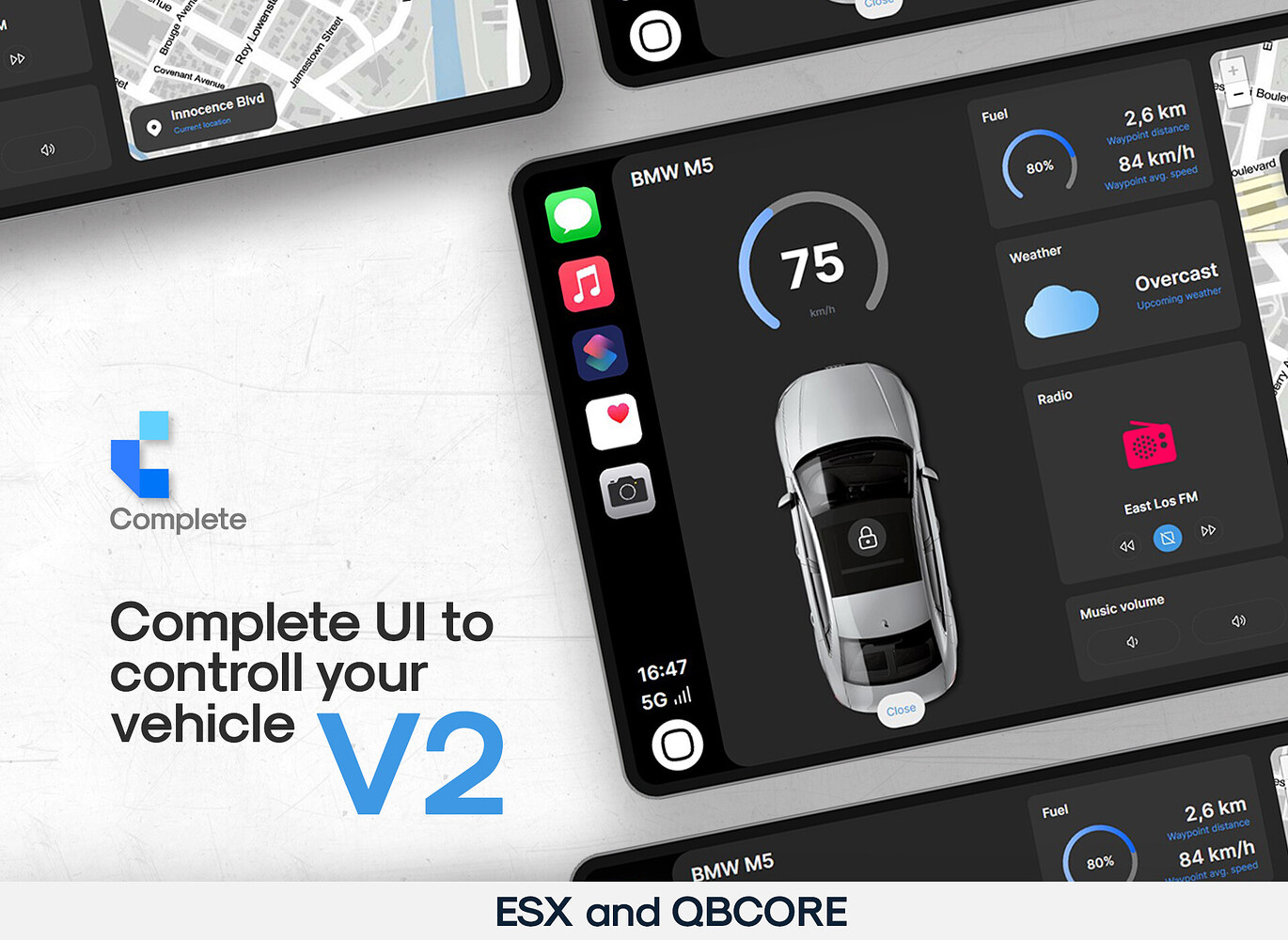 🚘 Complete Car Radio V1/V2 | UI to interact with your vehicle - FiveM ...