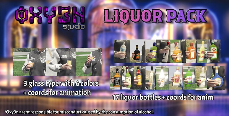 [PAID] OXY3N Liquor Pack - FiveM Releases - Cfx.re Community