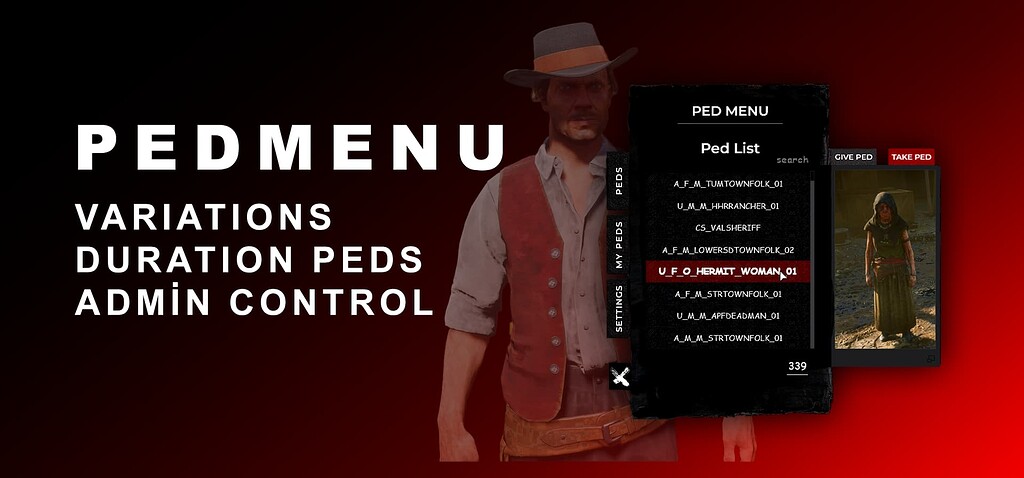 FX-Pedmenu [STANDALONE] - RedM Releases - Cfx.re Community